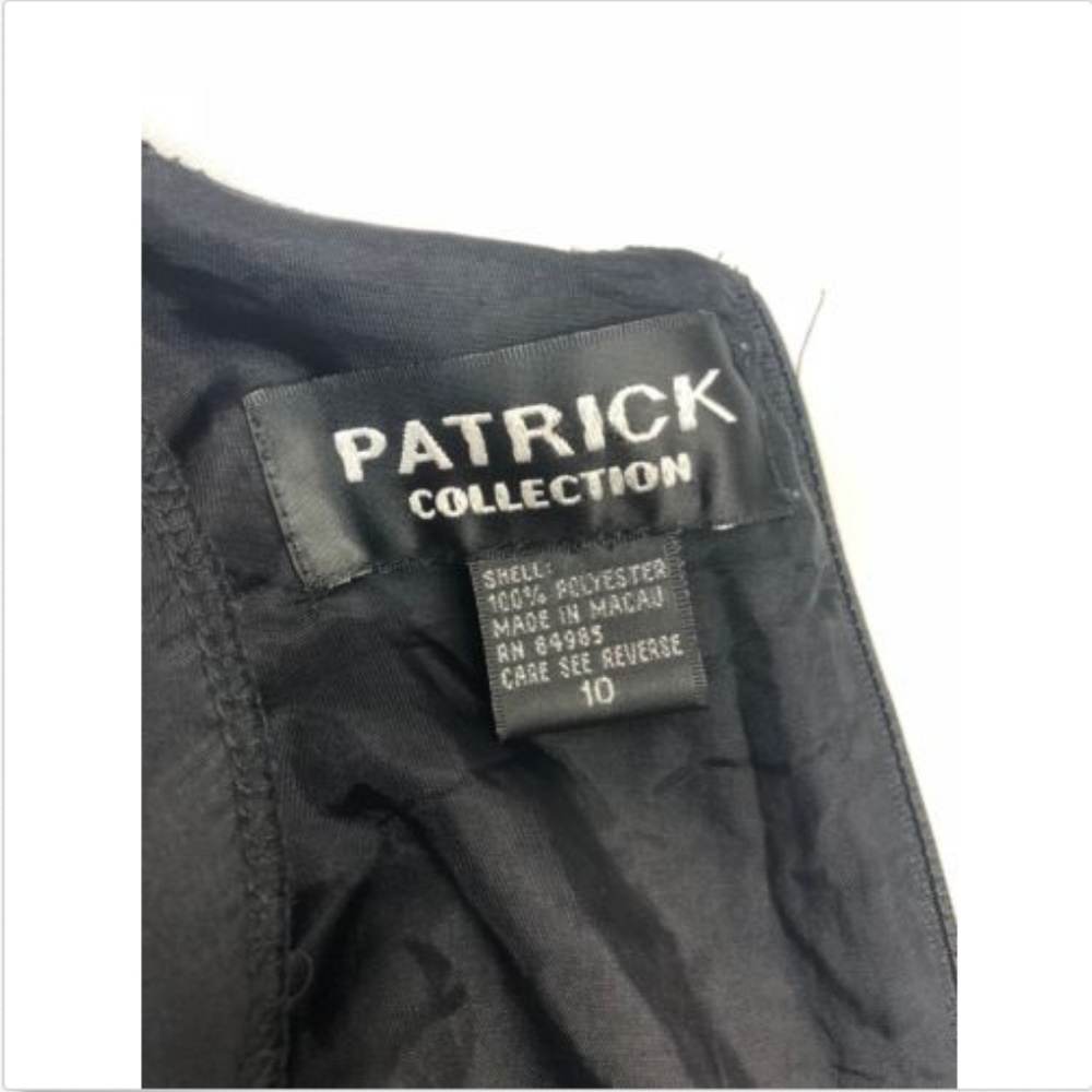 Patrick Collection Mesh Long Dress Front Slit. - Gem